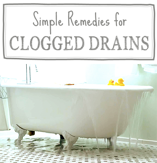Simple Remedies For Clogged Drains