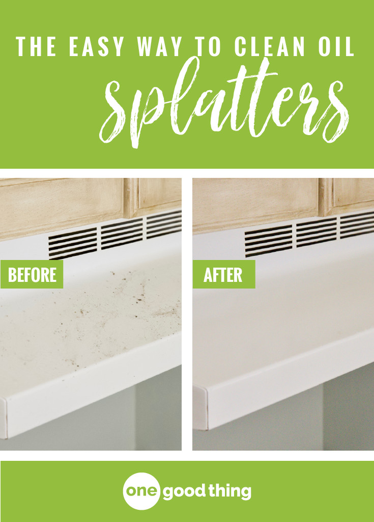 This Is The Easiest Way To Clean Up Oil Splatters In Your Kitchen