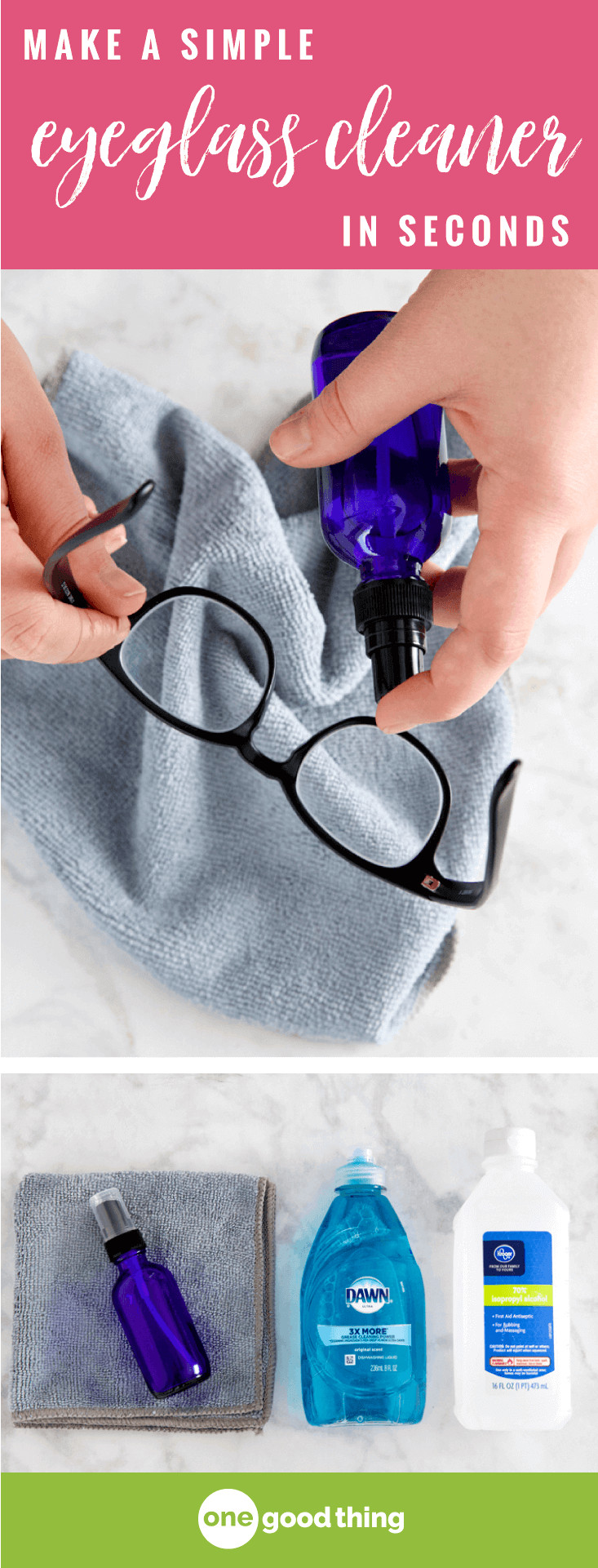 How To Make A Simple And Effective Eyeglass Cleaner In Seconds