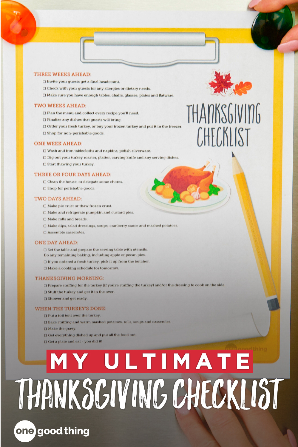 Thanksgiving Day Checklists: Thanksgiving Planning Made Easy