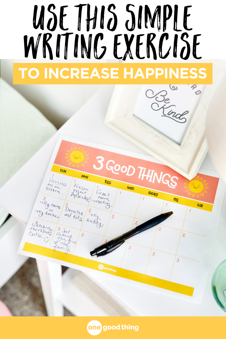 How The "Three Good Things" Exercise Can Make You Happier