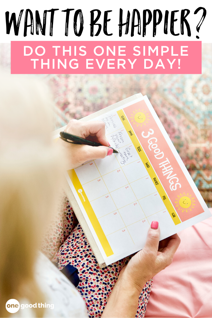 How The "Three Good Things" Exercise Can Make You Happier