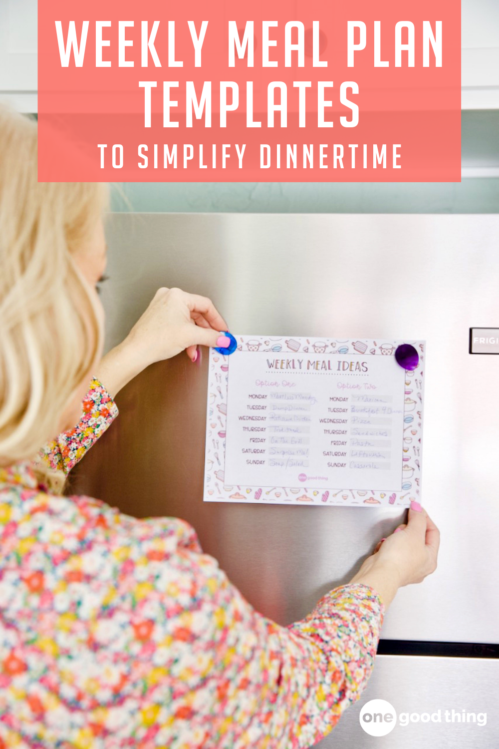 Save Time With Weekly Meal Plan Templates [Free Printable]