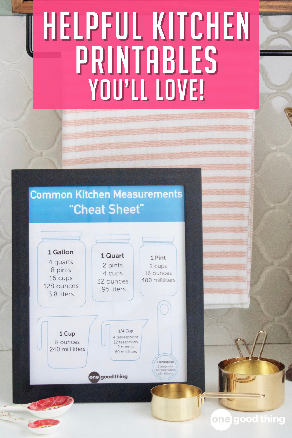2 Free Kitchen Measurements And Conversions Printables