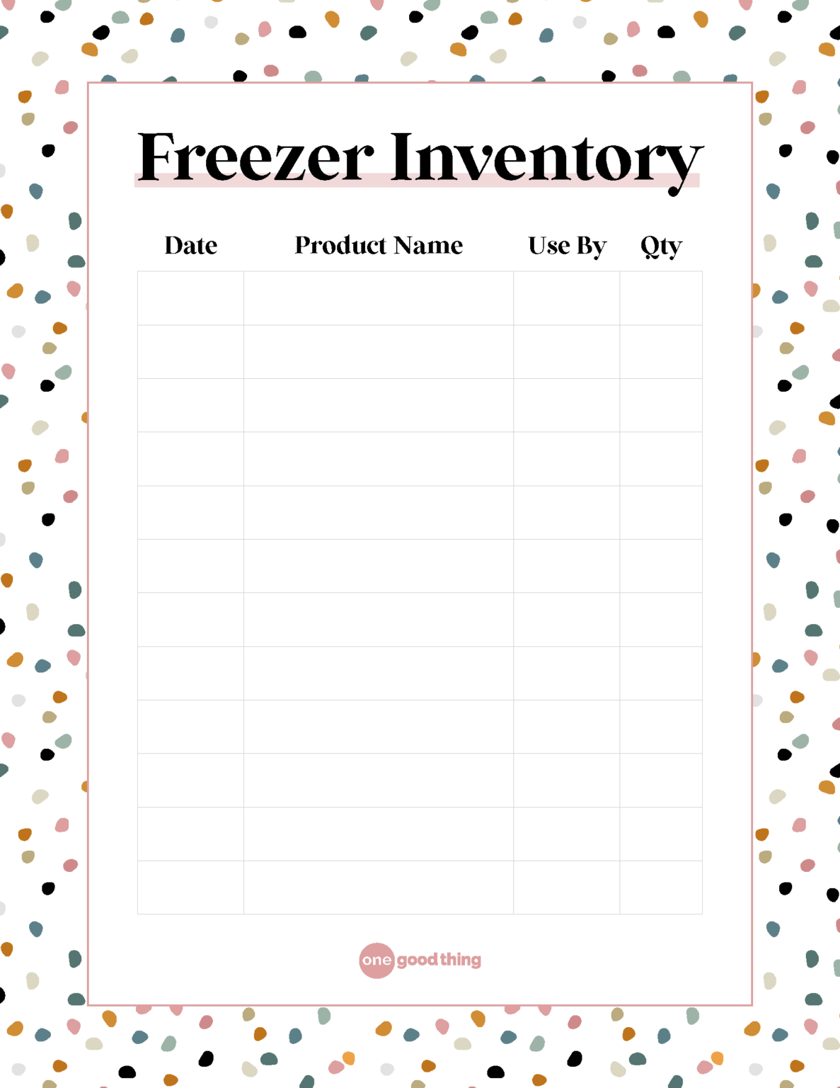 Free-To-Download Freezer Inventory (And How To Use It)