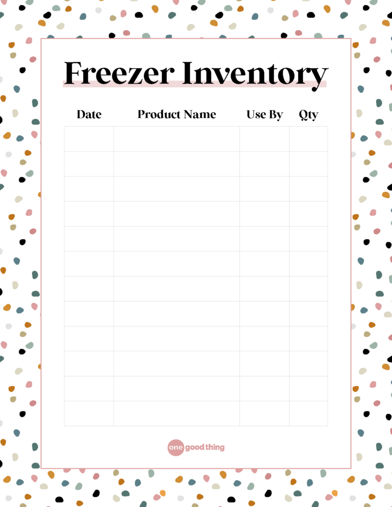 Free-To-Download Freezer Inventory (And How To Use It)