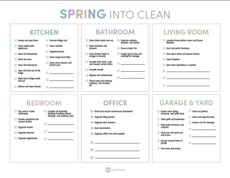 Spring Cleaning Checklist PDF [Free Printable]