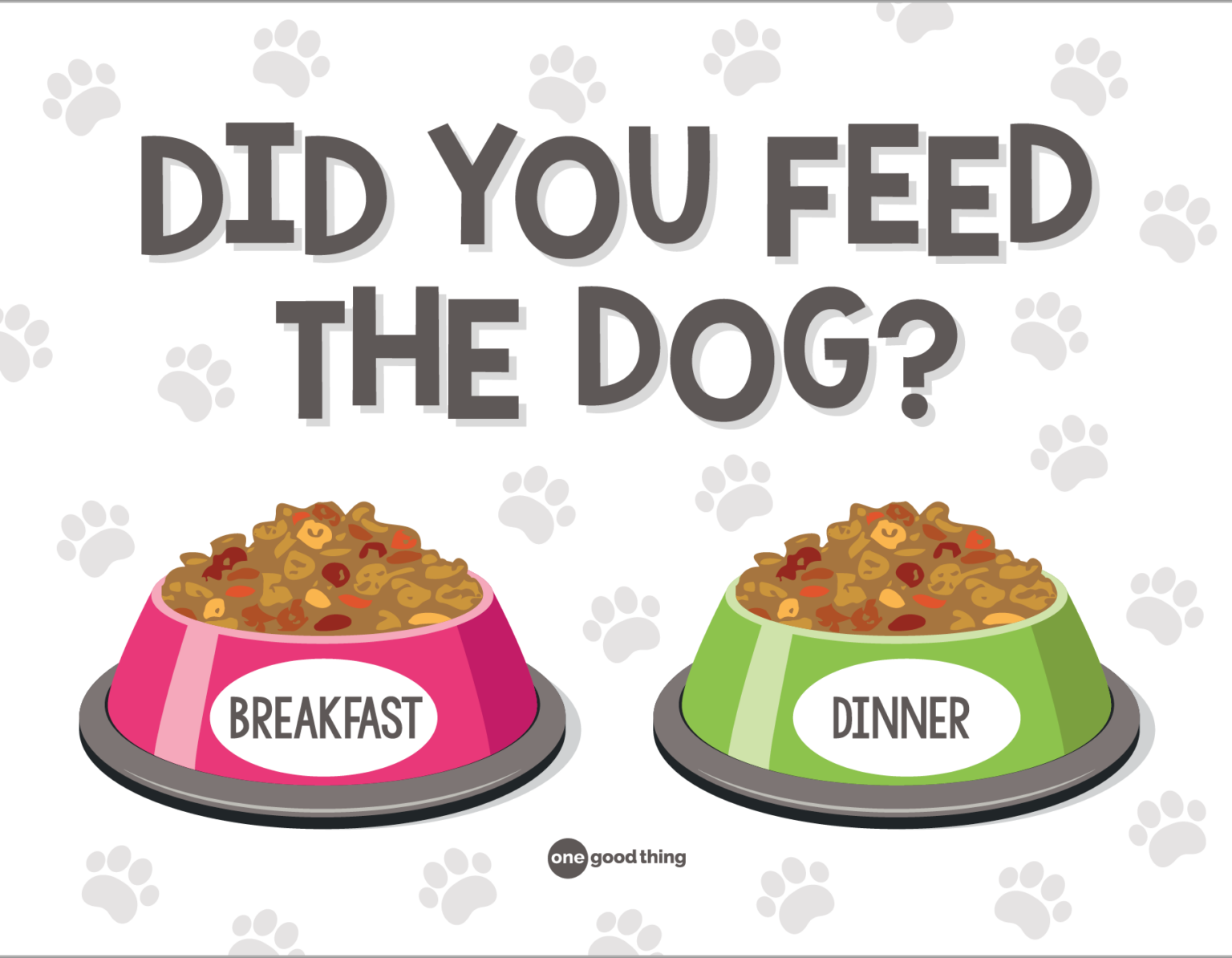 Did You Feed The Dog? This Free Printable Will Tell You