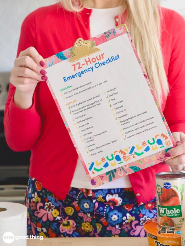 72-Hour Emergency Preparedness Checklist [Free Printable]