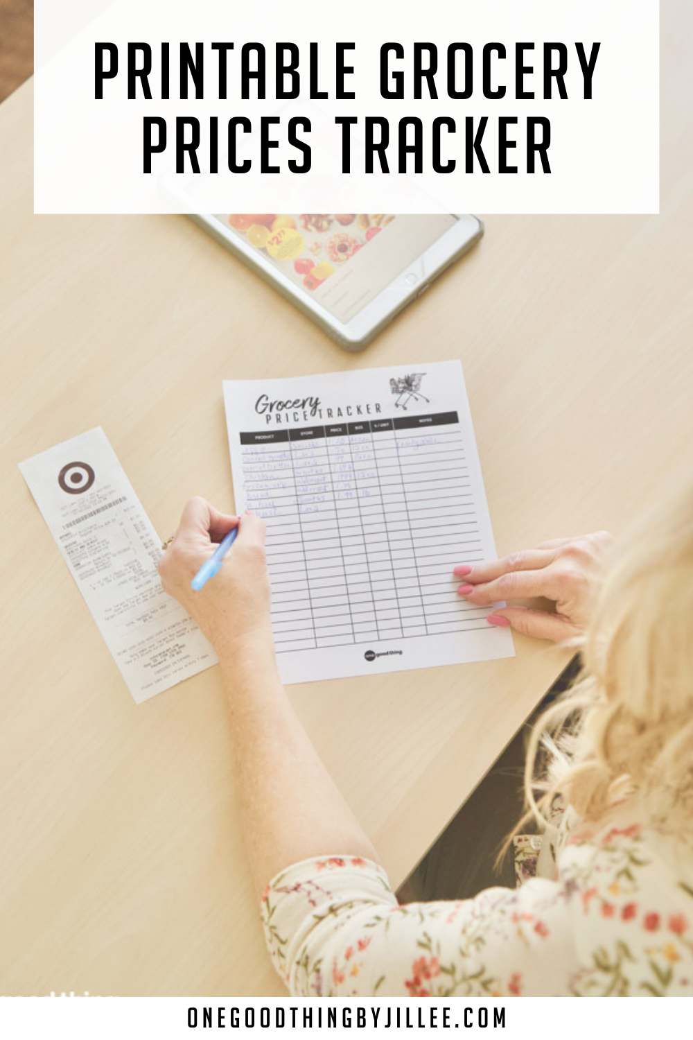 Grocery Price Tracker [Free Printable]