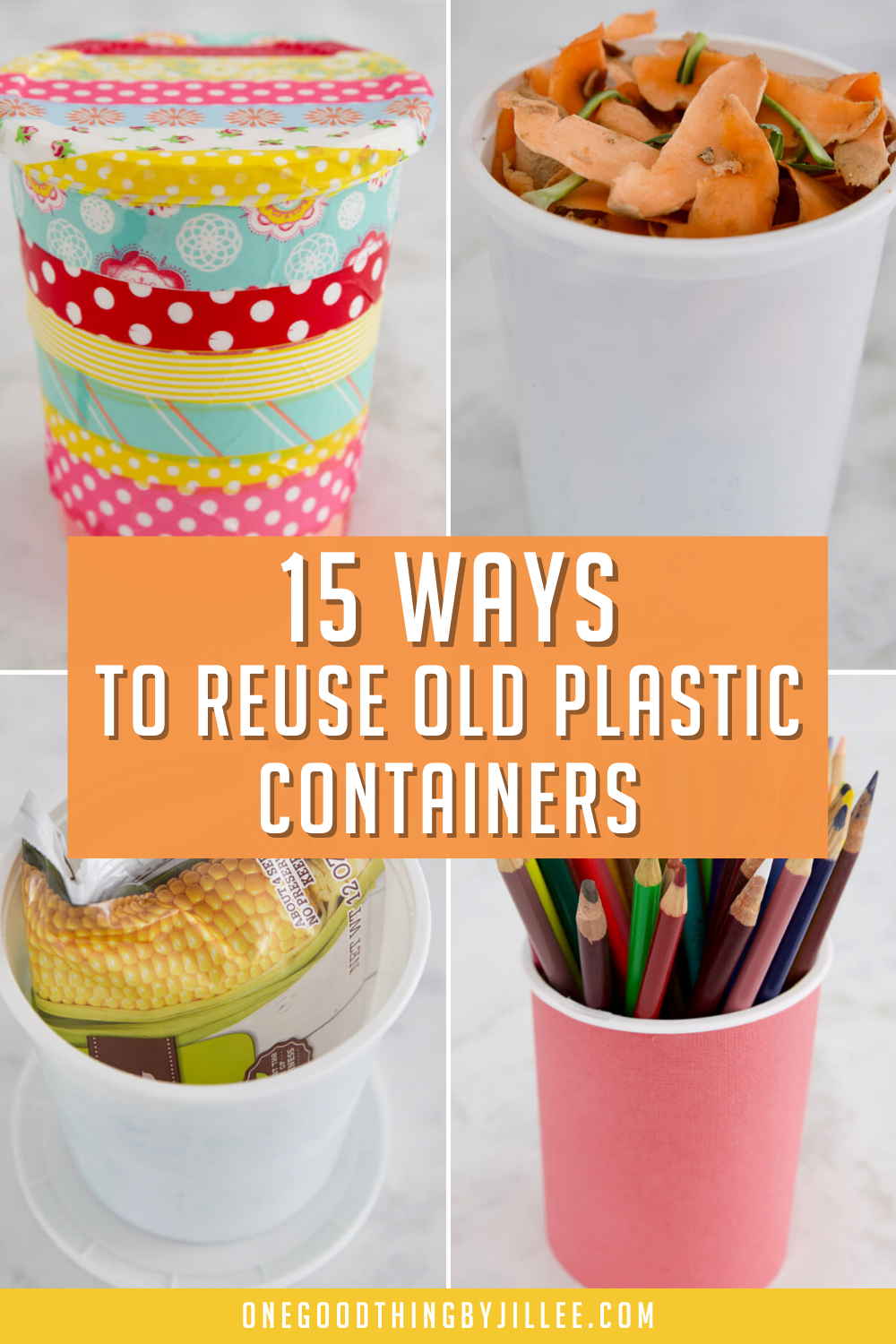 15 Ways To Reuse Plastic Containers (& How To Remove Print)