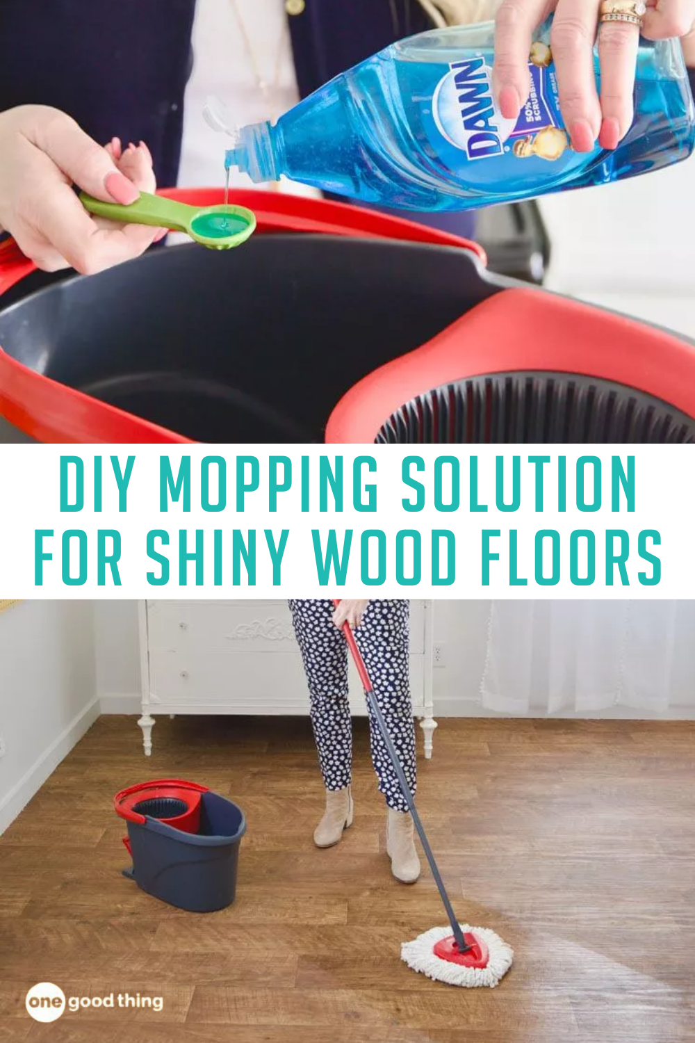 DIY Mopping Solution For Wood Floors