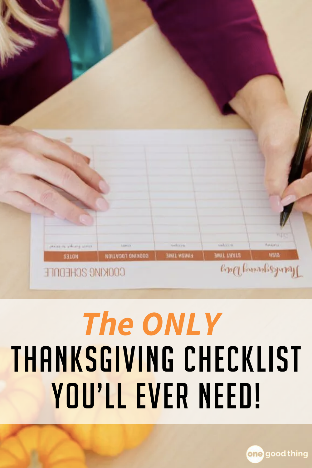 Thanksgiving Day Checklists: Thanksgiving Planning Made Easy