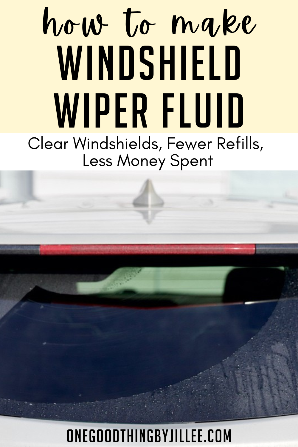 DIY Windshield Washer Fluid for Pennies
